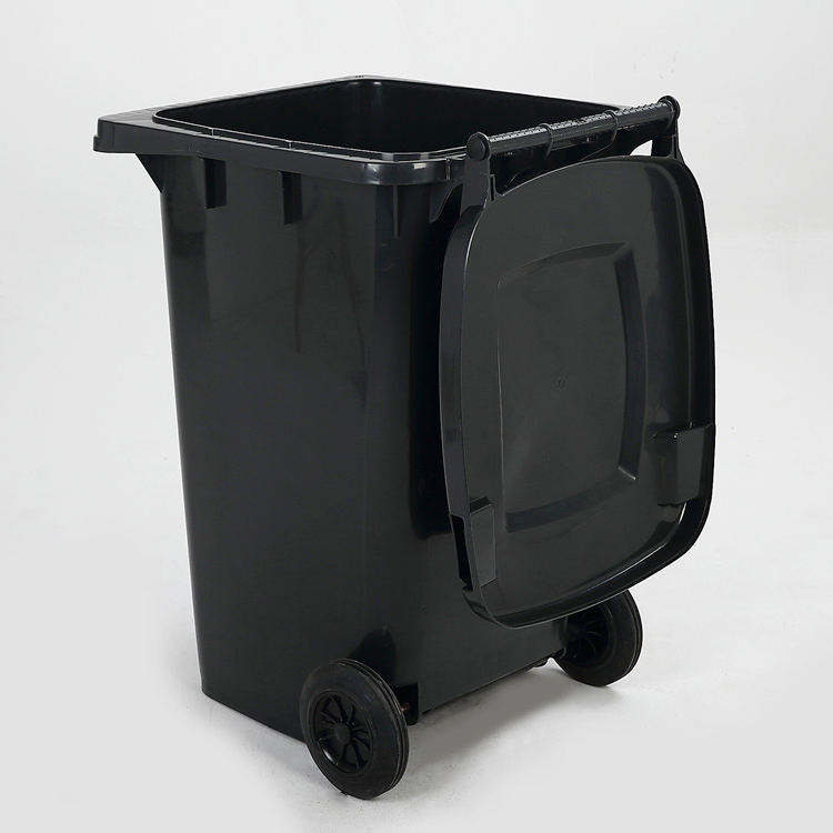 STROBIGO 240L Plastic Wheelie Bin with Lid – Outdoor Trash & Recycling ...